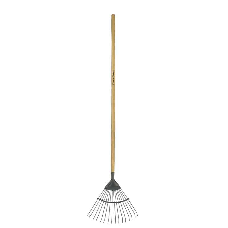 Kent & Stowe Carbon Steel Long Handled Lawn & Leaf Rake