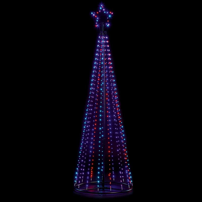 Premier Black MICROBRIGHTS Pyramid Tree