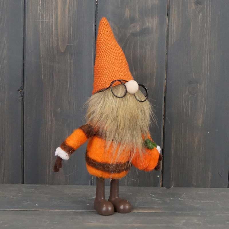 Satchville Autumn Wool Gonk With Pumpkin